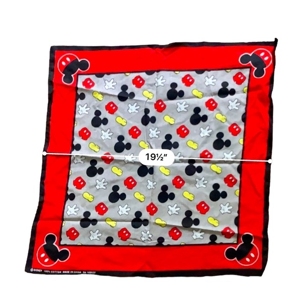 Disney | Accessories | Disney Mickey Mouse Bandanascarf | Poshmark